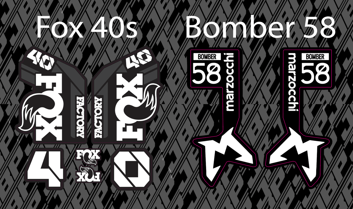 Fox 40/Bomber 58 Fork Guard Decals – MXwraps