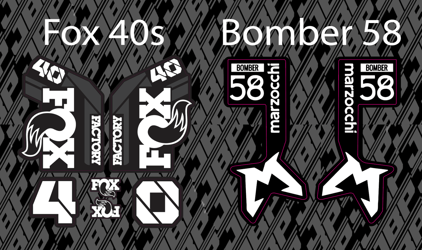 Fox 40/Bomber 58 Fork Guard Decals – MXwraps