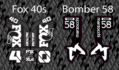 Fox 40/Bomber 58 Fork Guard Decals – MXwraps