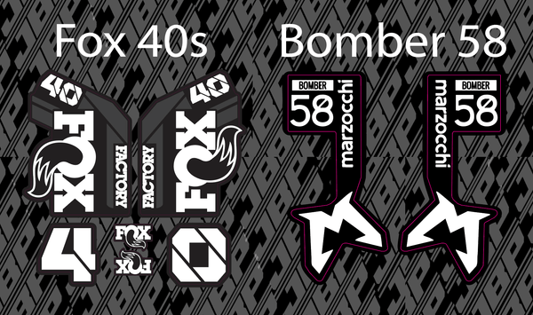 Fox 40/Bomber 58 Fork Guard Decals – MXwraps