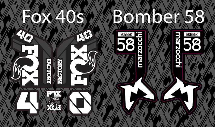 Fox 40/Bomber 58 Fork Guard Decals – MXwraps