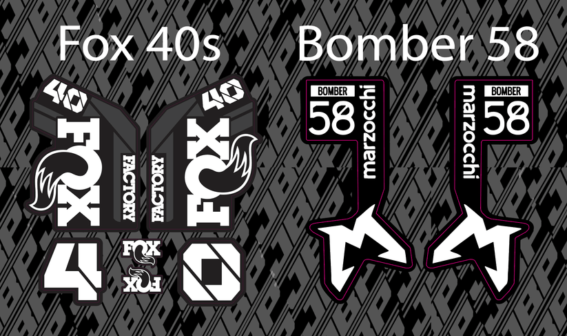 Fox 40/Bomber 58 Fork Guard Decals – MXwraps