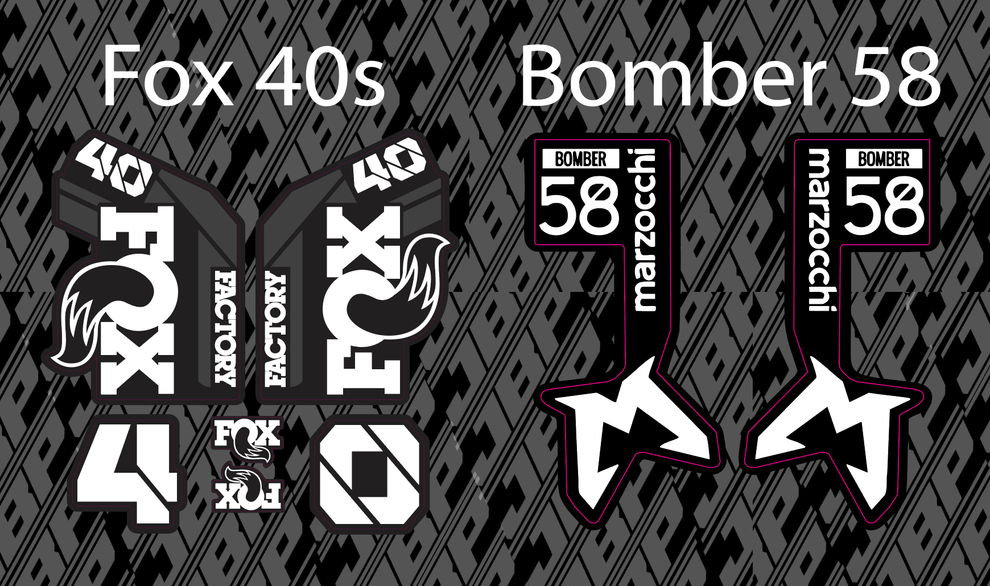 Fox 40/Bomber 58 Fork Guard Decals – MXwraps